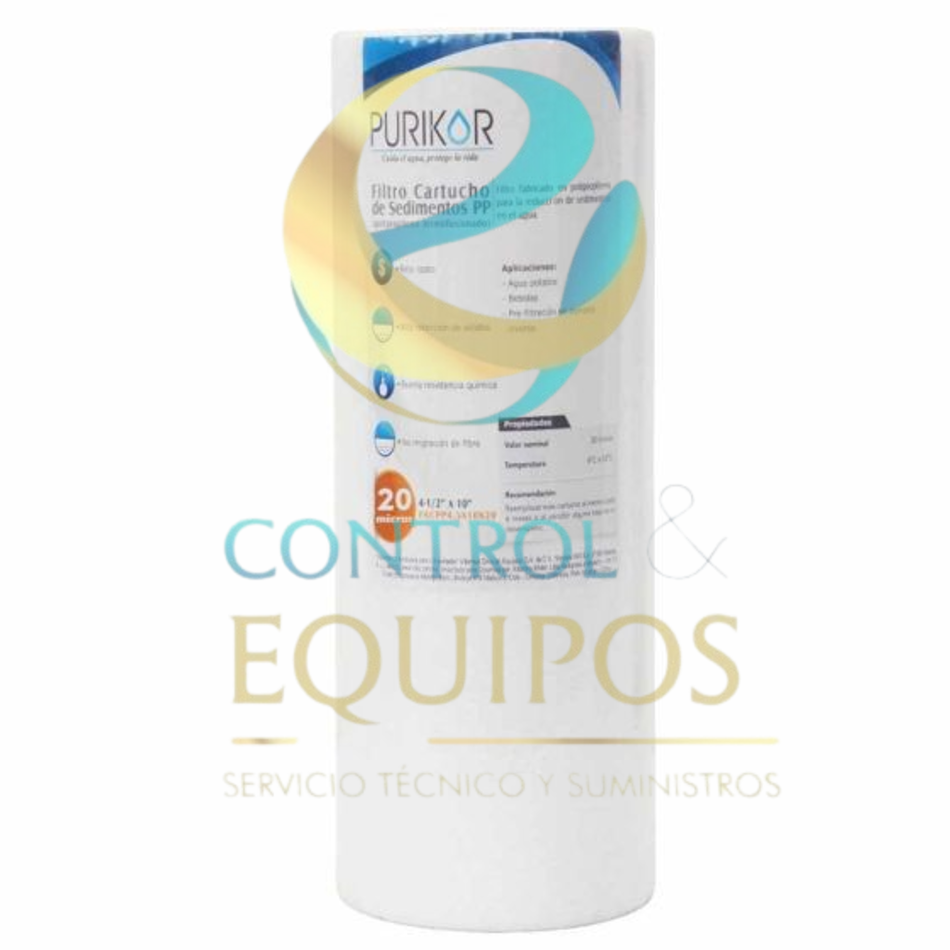PURIKOR - FILTRO CARTUCHO POLIPROPILENO PKCPP4.5X20X20